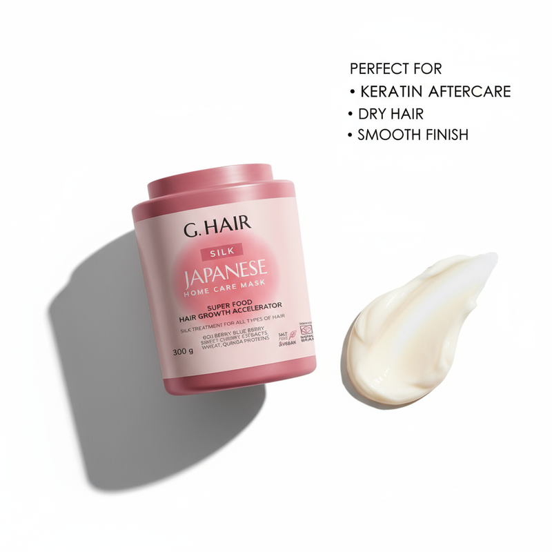 Inoar Japanese Silk Aftercare Mask 300g - Hair Mask for Damaged Hair ...